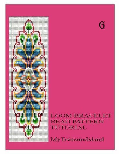 Bead Loom Vintage Motif 5, 6, 6A, 7 Multi-color Bracelet Patterns PDF ...