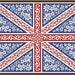 UK British Flag Union Jack Flag Cross Stitch Pattern Large Design ...