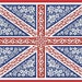 UK British Flag Union Jack Flag Cross Stitch Pattern Large Design ...