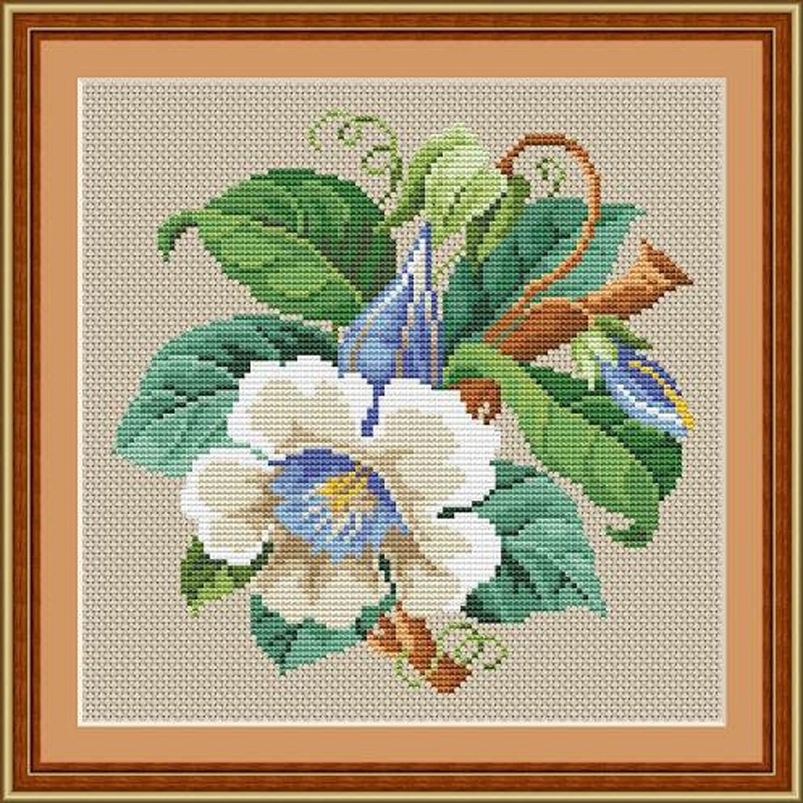 Berlin Woolwork Roses Bouquet 4 And/or Antique Bouquet 5 Cross Stitch ...