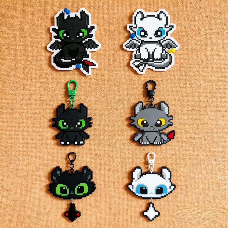 Perler Bead Dragons - Etsy