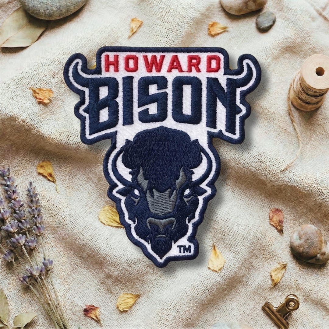 Howard University Bison Mascot Embroidered Patch Iron on Sew on College ...