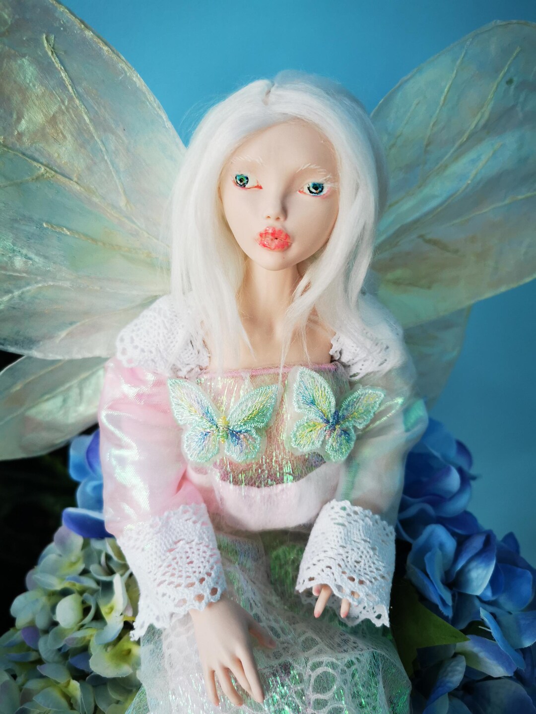 Ooak Fairy Albino Day Sprite Art Doll - Etsy