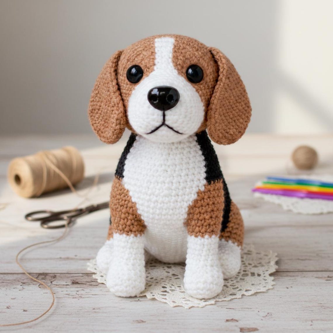 Beagle Amigurumi Crochet Pattern, Puppy Plush Toy (PDF Pattern) - Etsy