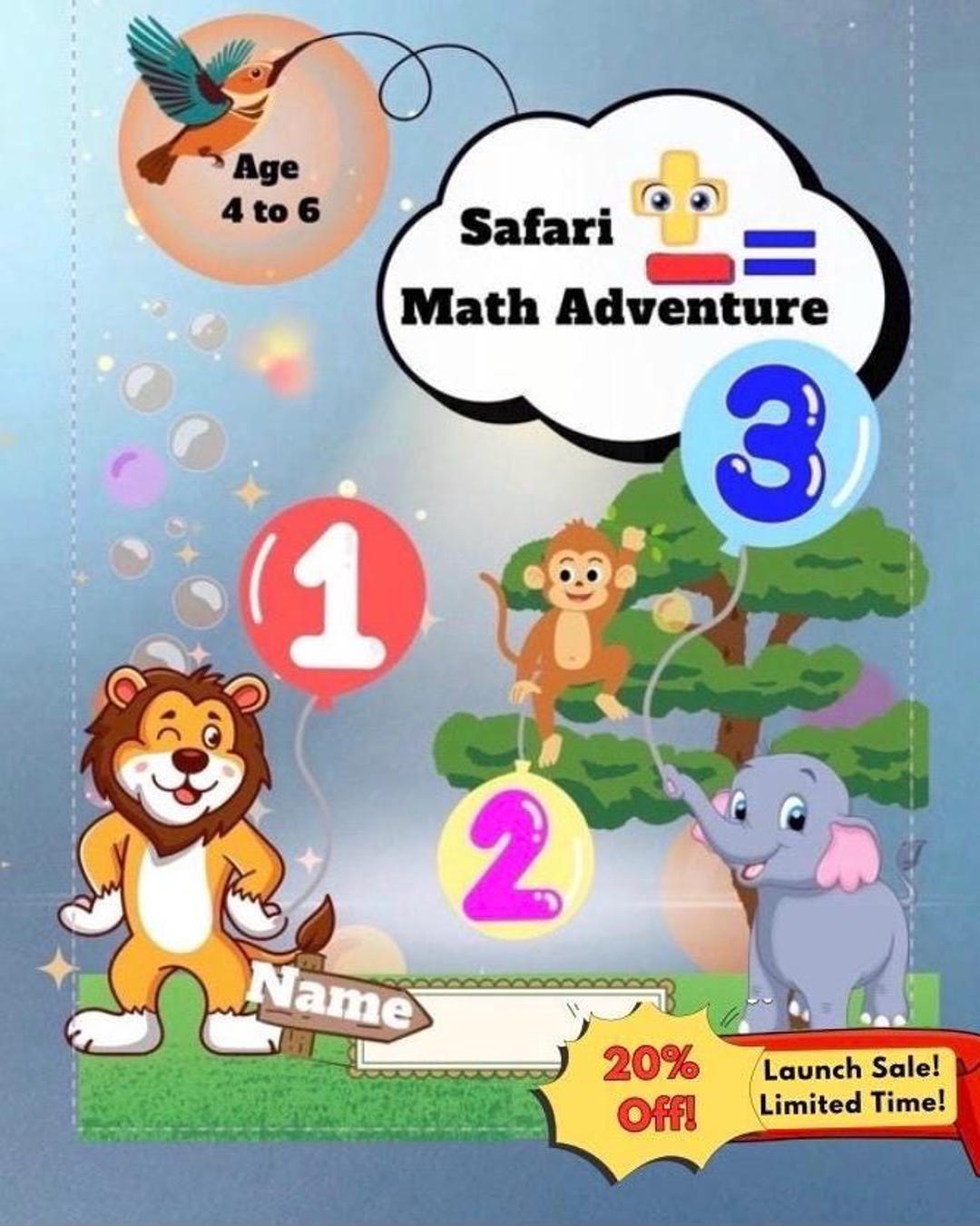 Kindergarten Math Workbook Printable (ages 4–6) | Safari Math ...