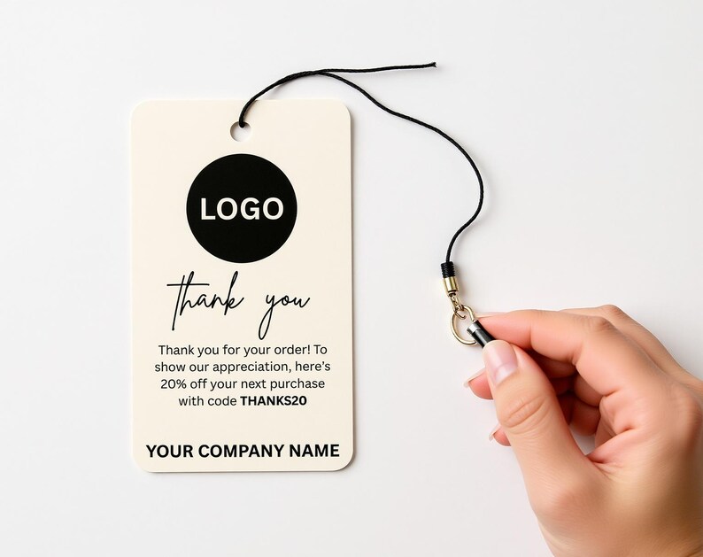 Editable Price Tag Template, Minimalist Business Hang Tag (canva ...