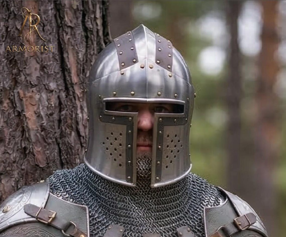 Medieval Dwarven Style Full Armor Suit | Steel & Leather LARP Knight ...