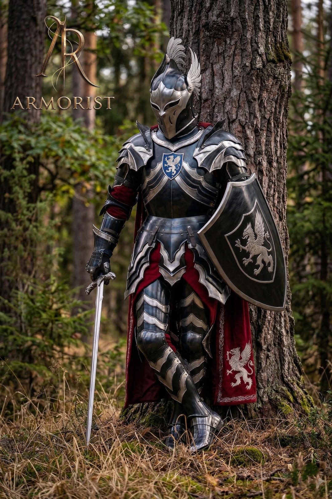 Dark Fantasy Griffin Knight Plate Armor | Full Wearable Medieval Suit ...
