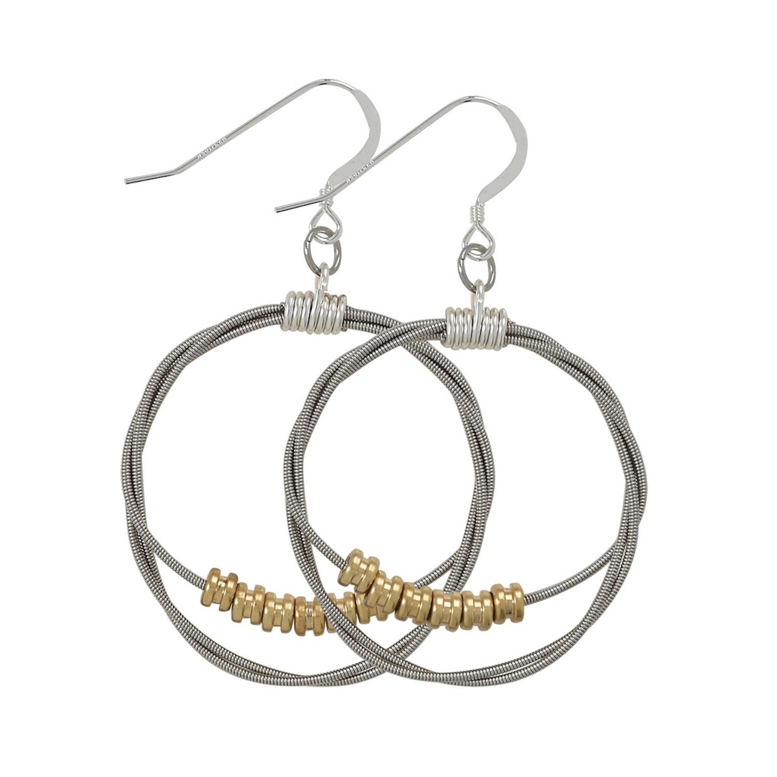 Song Circle Ball End Guitar String Earrings - Etsy