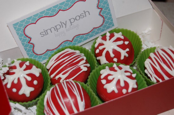 Items similar to Large Holiday Cake Pop Gift Box on Etsy