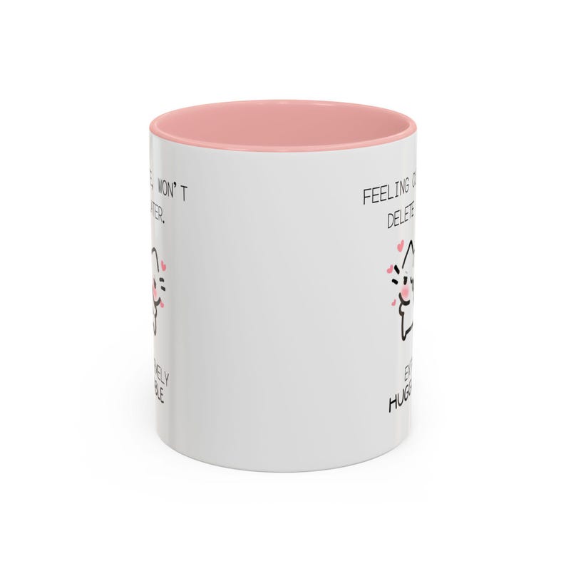 Smug Blushing Cat Mug | Kawaii Cartoon Coffee Cup (11 Oz or 15 Oz) - Etsy