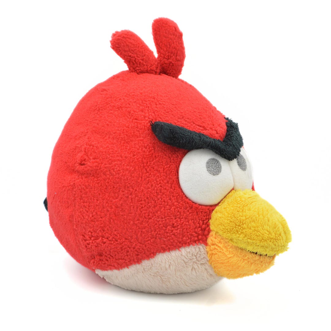Angry Birds Red Plush Toy Classic Rovio Red Bird Stuffed Animal Retro ...