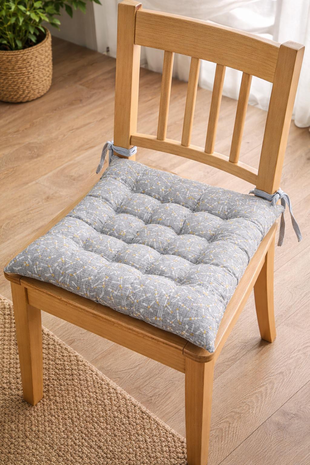 Soft Tufted Printed Chair Pad for Dining & Home Seating Comfort - Etsy