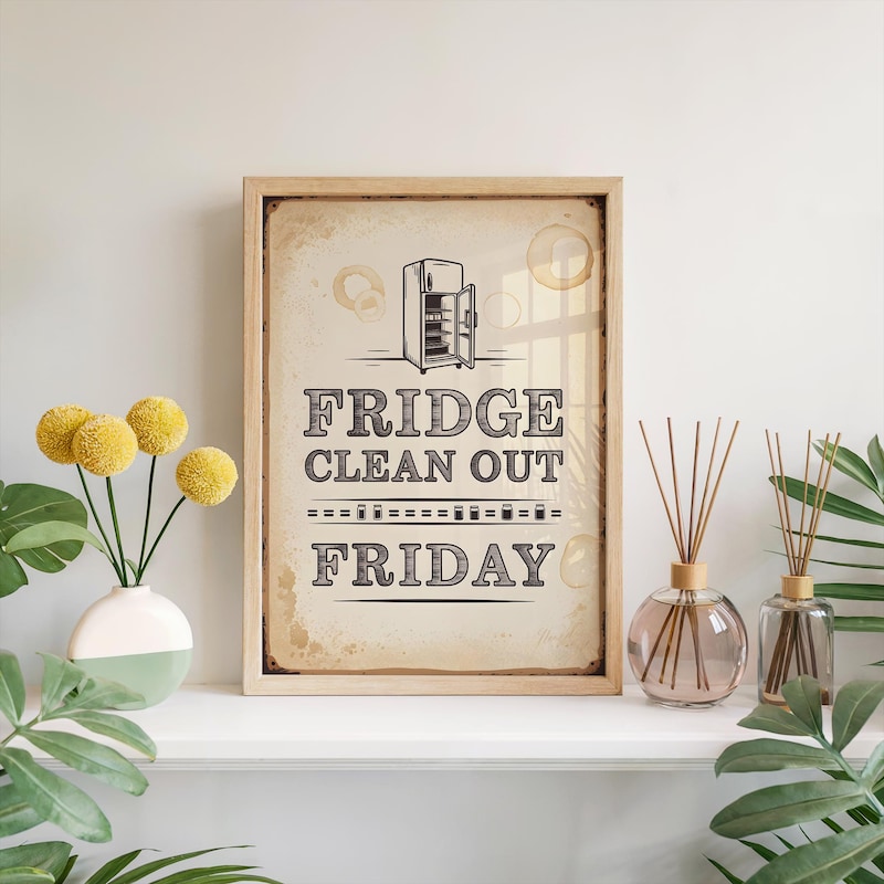 Fridge Clean Out Sign - Etsy