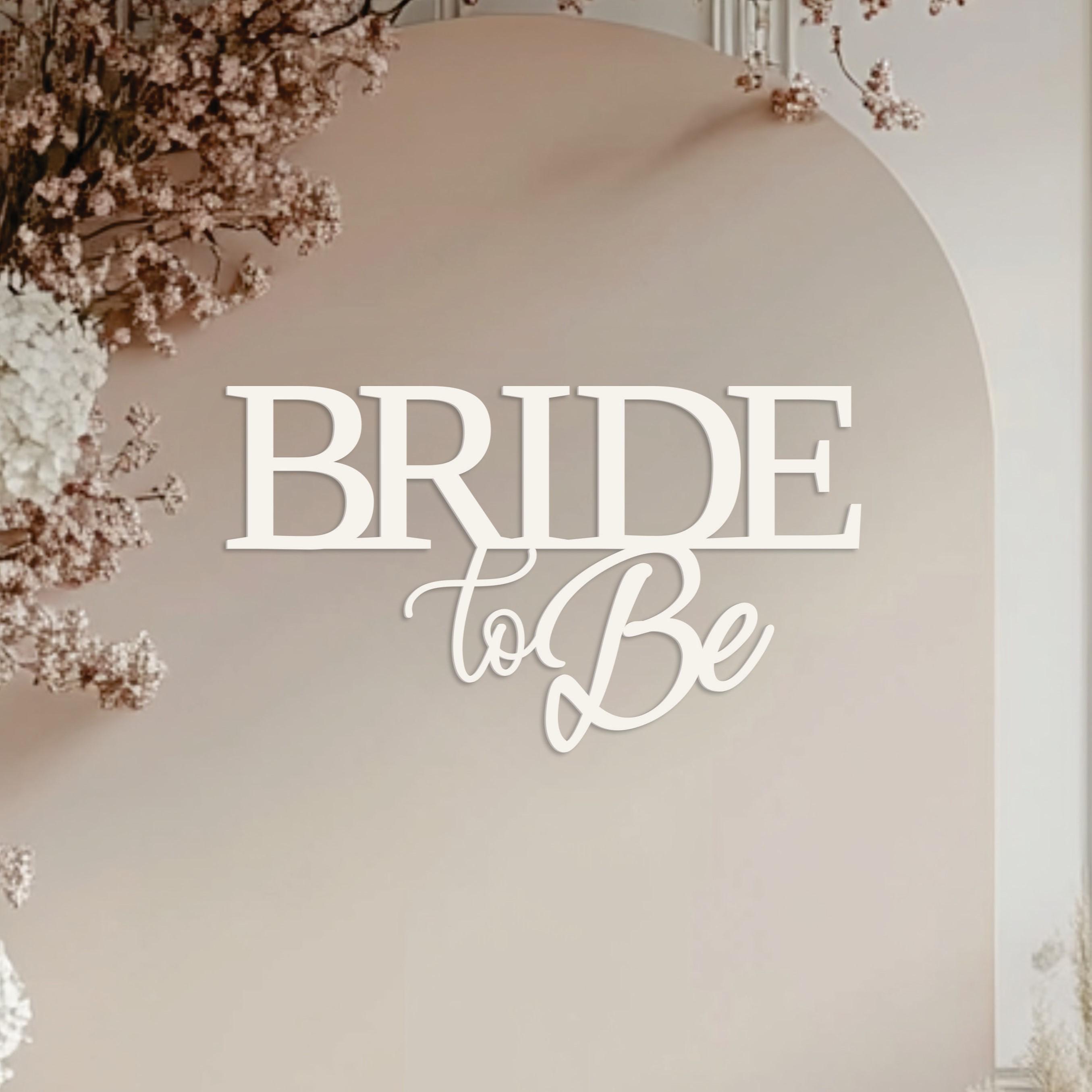 Bride to Be Sign for Bridal Shower Backdrop Wall Decorations, Wooden ...