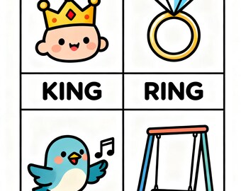 AKE Word Family Flashcards Printable | Rhyming Words for Kids | Phonics ...
