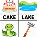 AKE Word Family Flashcards Printable | Rhyming Words for Kids | Phonics ...