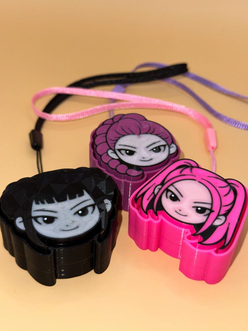 Kpop Demon Hunters Clicker - Phone Charm - Huntrix Fidget Toy With ...