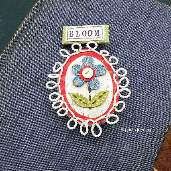 Paper Mache Brooch - Etsy