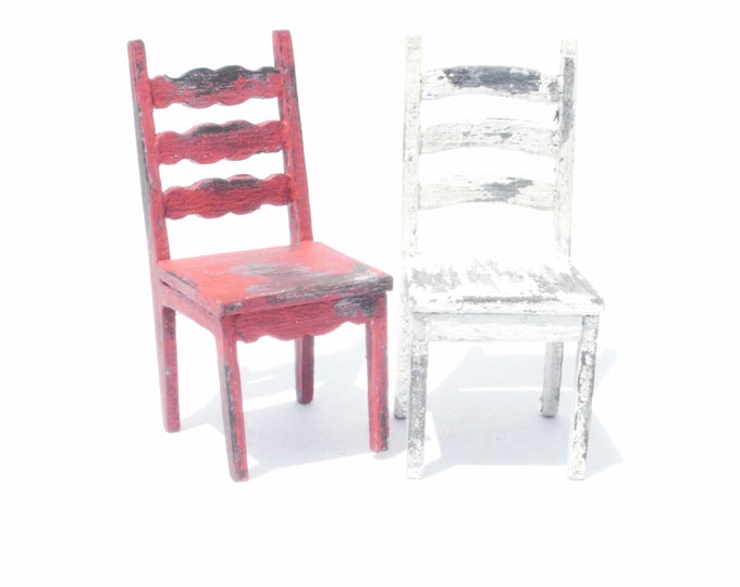 Miniature Chairs - 1:24 Scale or 1/2 Inch Doll House Scale Miniature - Etsy