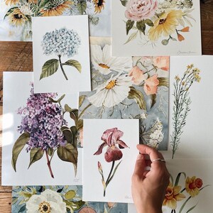 Colorful Pansy Flowers Watercolor Art Print Wildflower Bouquet Painting ...