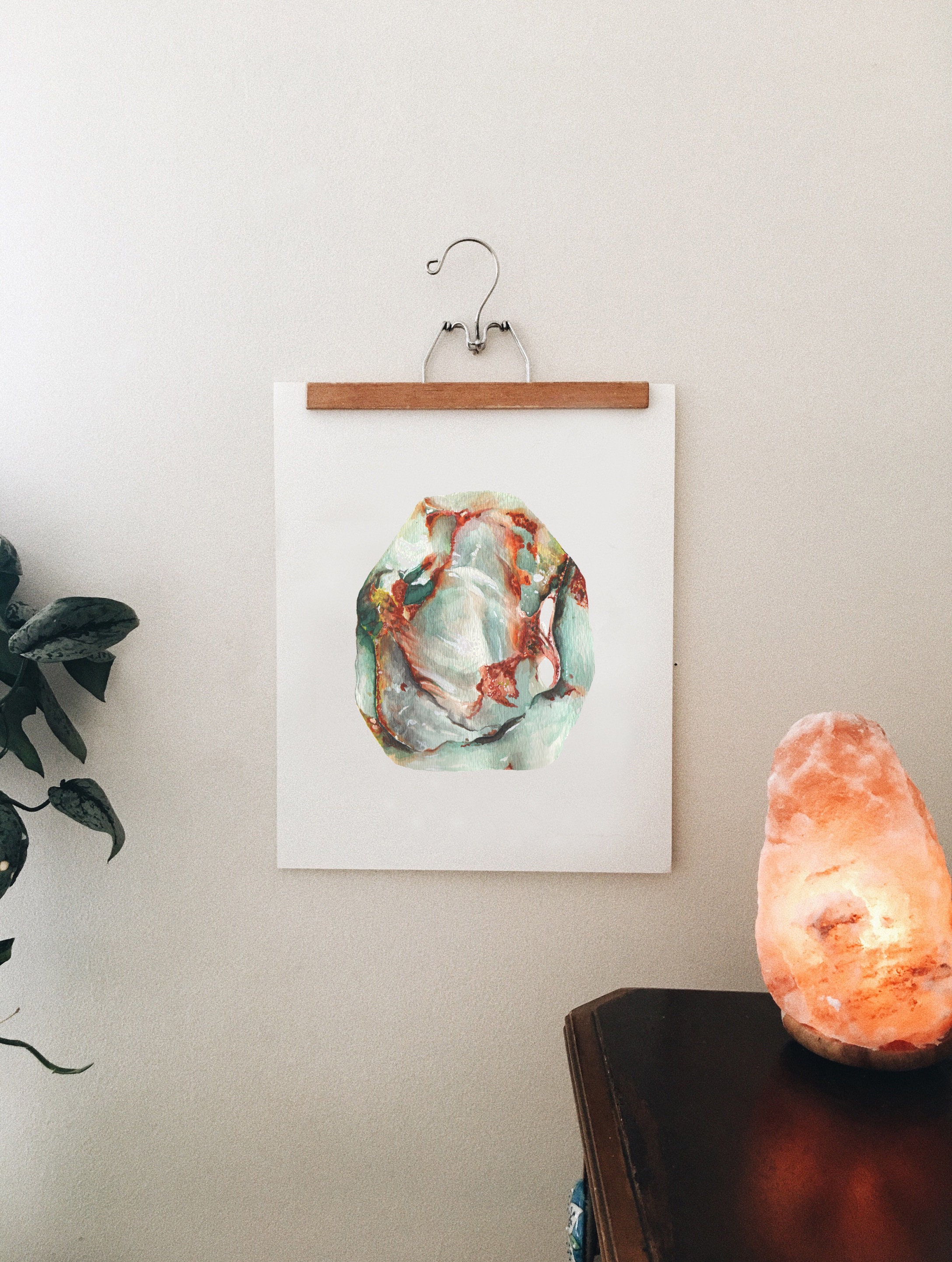 Jade Stone Watercolor PRINT - Etsy UK