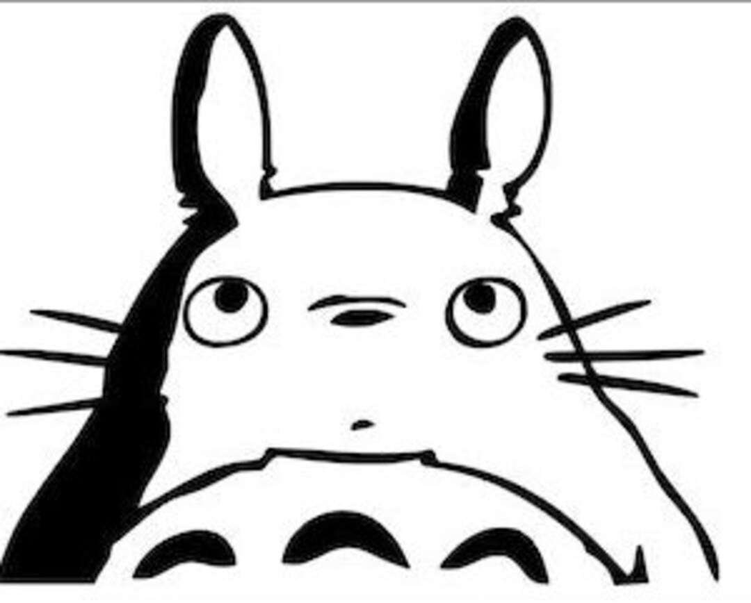 Totoro Inspired Vinyl Decal - Etsy