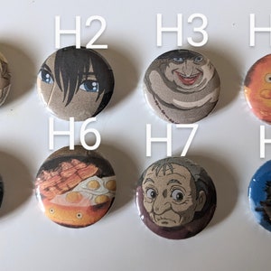 Studio Ghibli 1 Buttons - Etsy