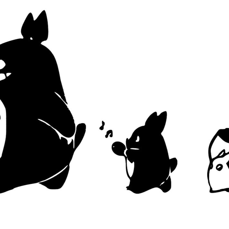 Totoro Wall Decal - Etsy