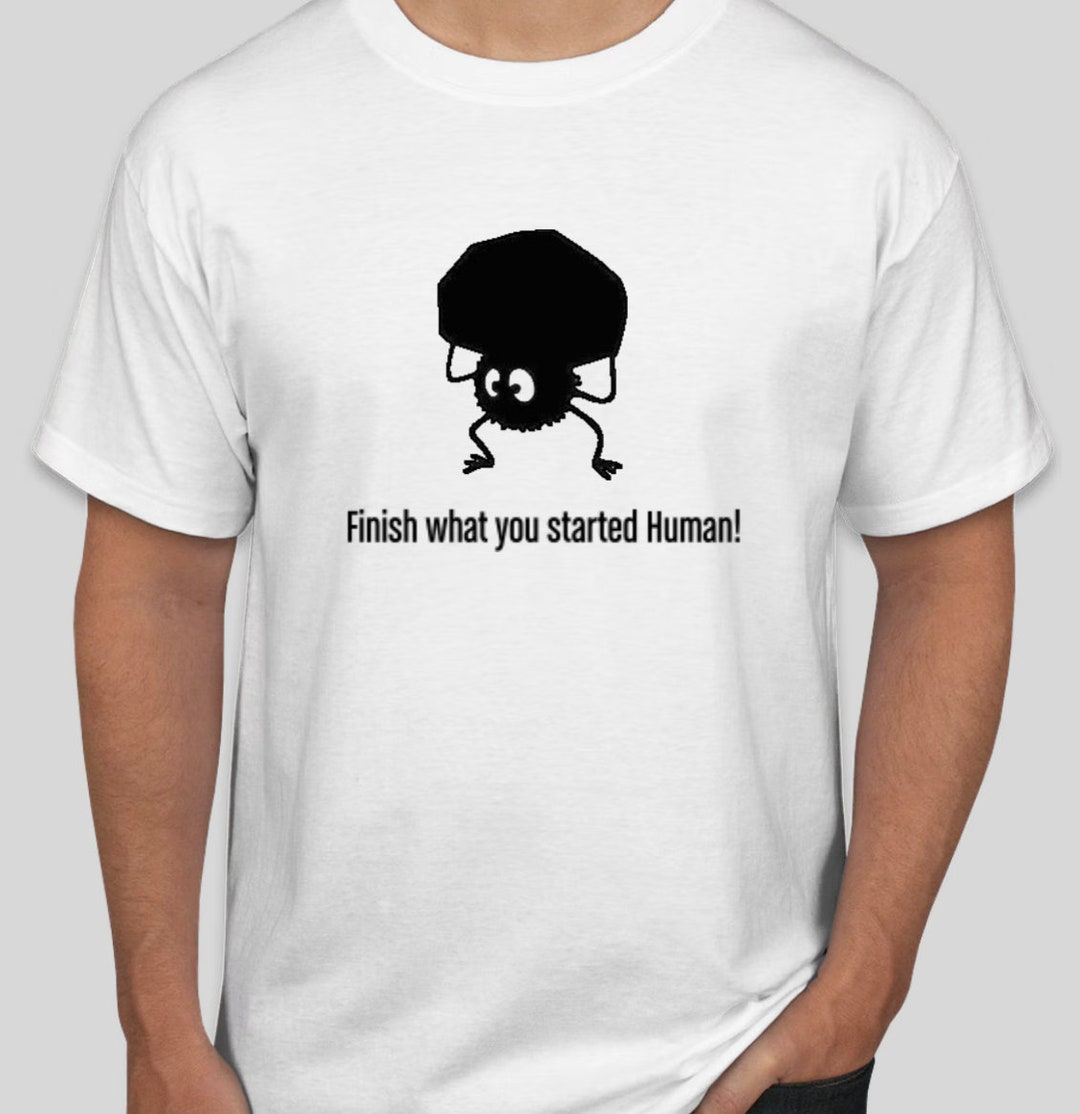 Soot Sprite Inspired Carrying Coal T-shirt, Available With or Without ...