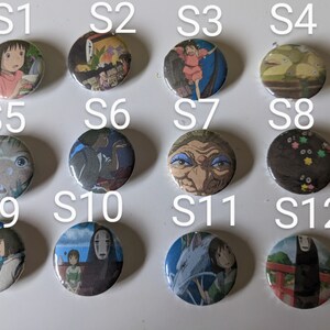 Studio Ghibli 1 Buttons - Etsy
