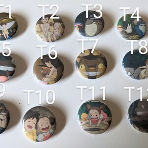 Studio Ghibli 1 Buttons - Etsy