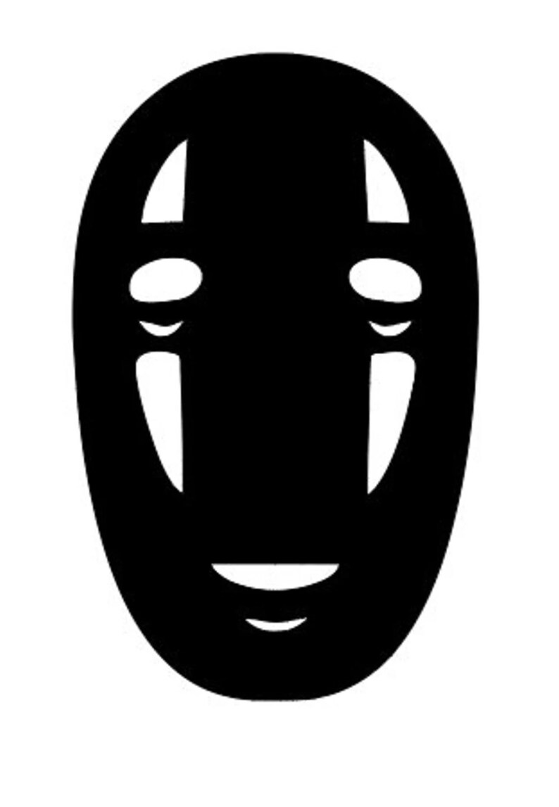 No Face Inspired Decal - Etsy