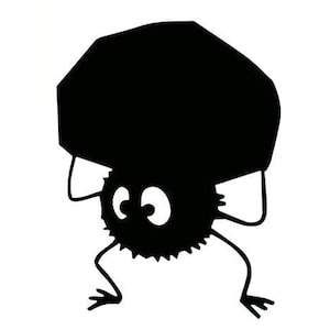Soot Sprite Inspired Carrying Coal Decal - Etsy