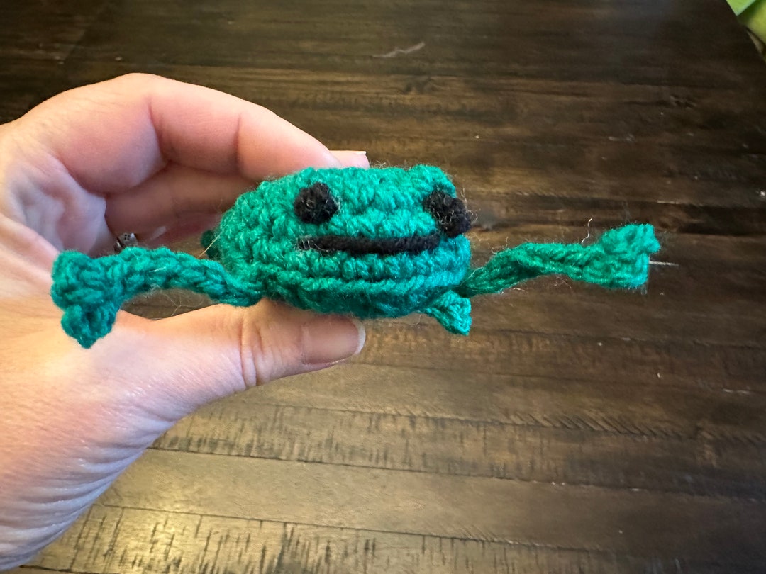 Emotional Support Squeaky Frog Amigurumi - Etsy