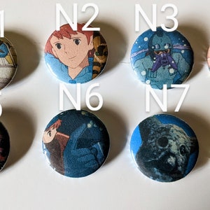 Studio Ghibli 1 Buttons - Etsy
