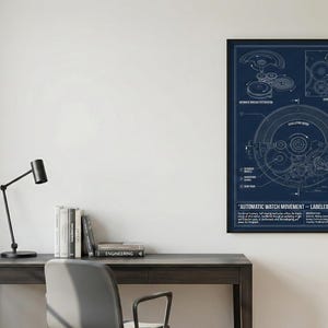 Automatic Watch Movement Blueprint Set | Self-winding Mechanism ...