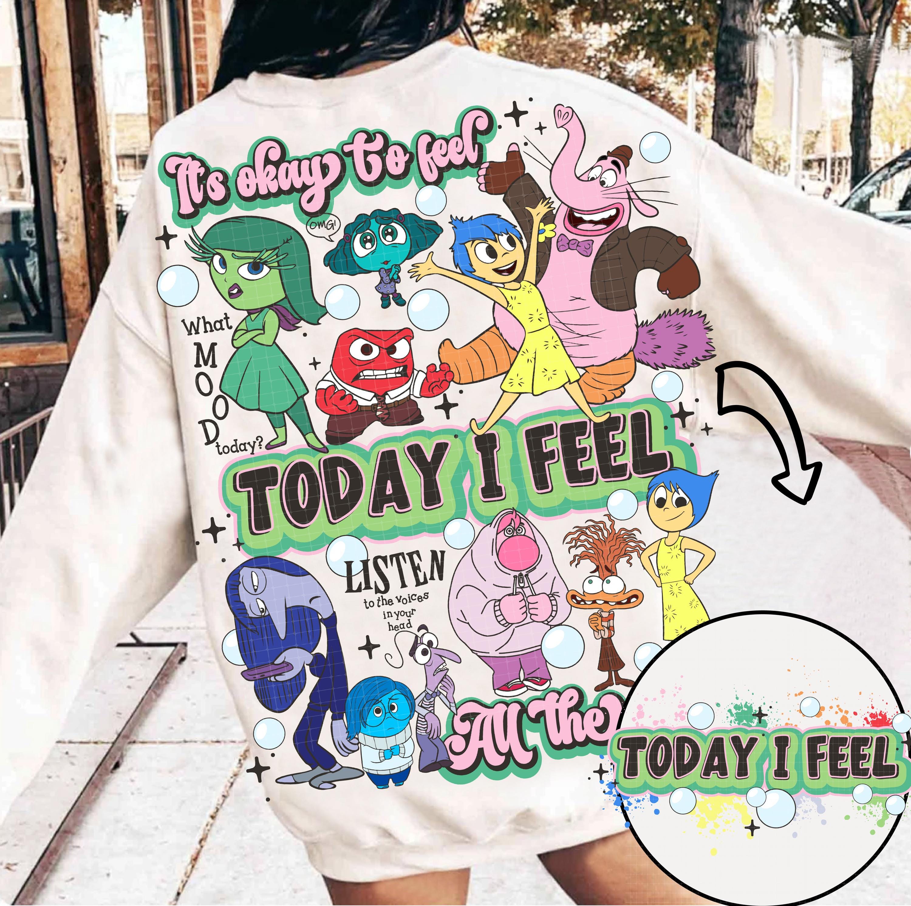 Emotions Png, Today I Feel Png, Cartoon Characters, It's Okay to Feel ...