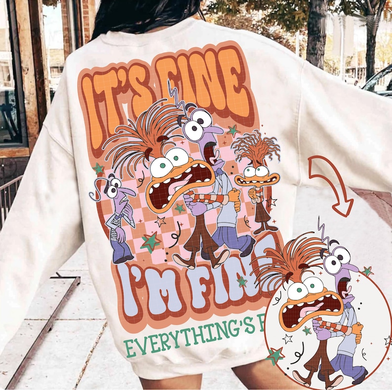 It's Fine I'm Fine Everything is Fine Png, Anxiety Png, Funny Mental ...