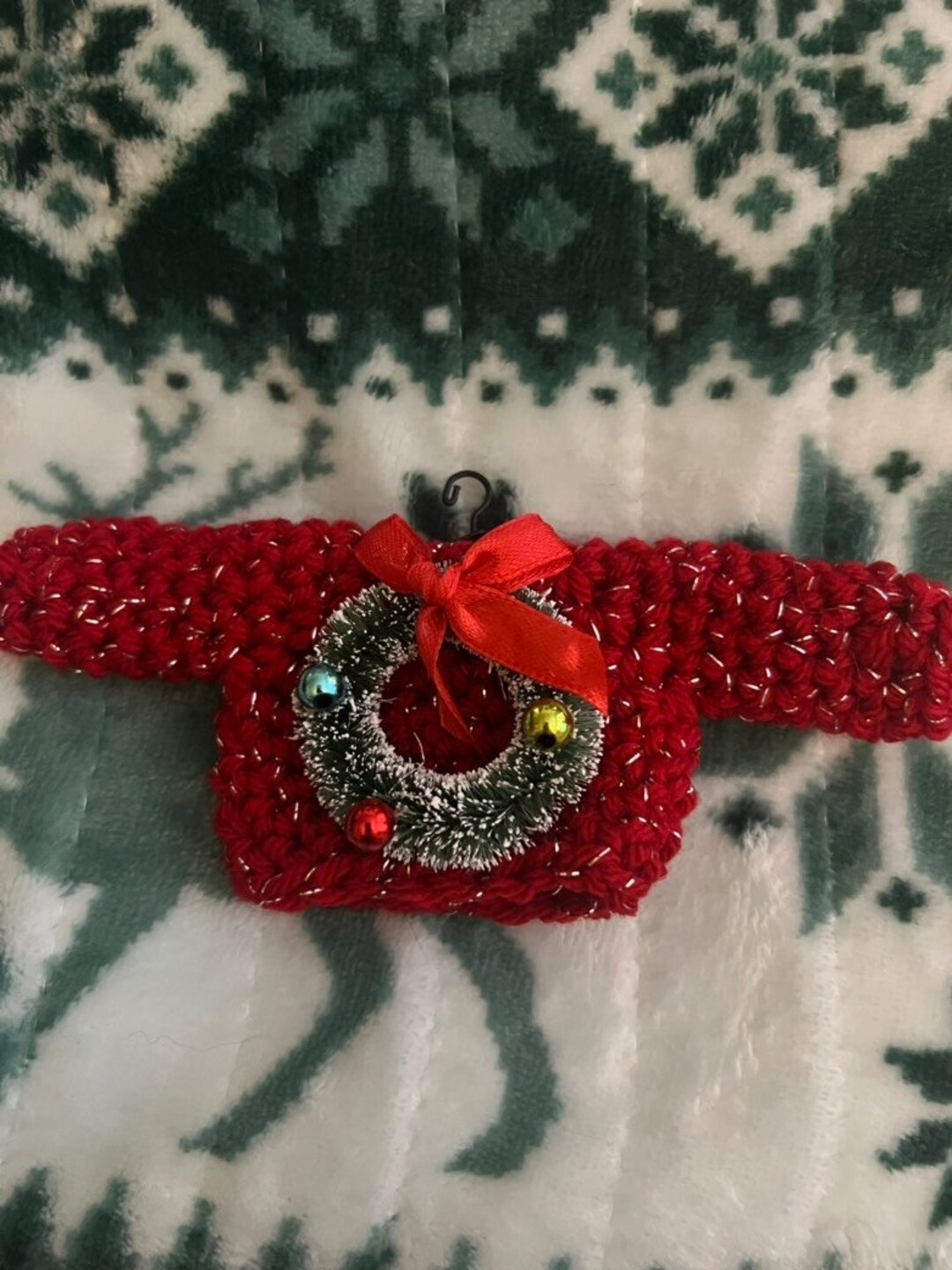 Ugly Sweater Ornament, Ugly Christmas Sweater, Tree Ornament, Crochet ...