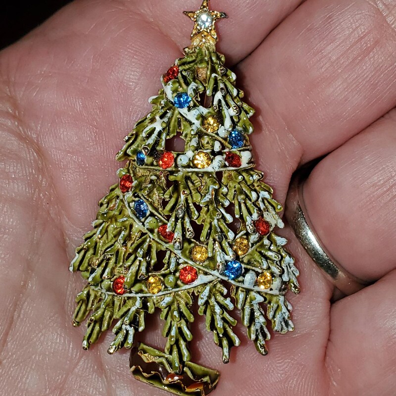 Christmas Tree Brooch - Etsy
