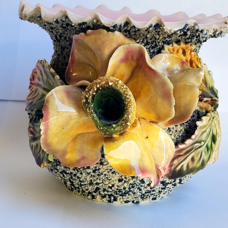 Barbotine Vase - Etsy