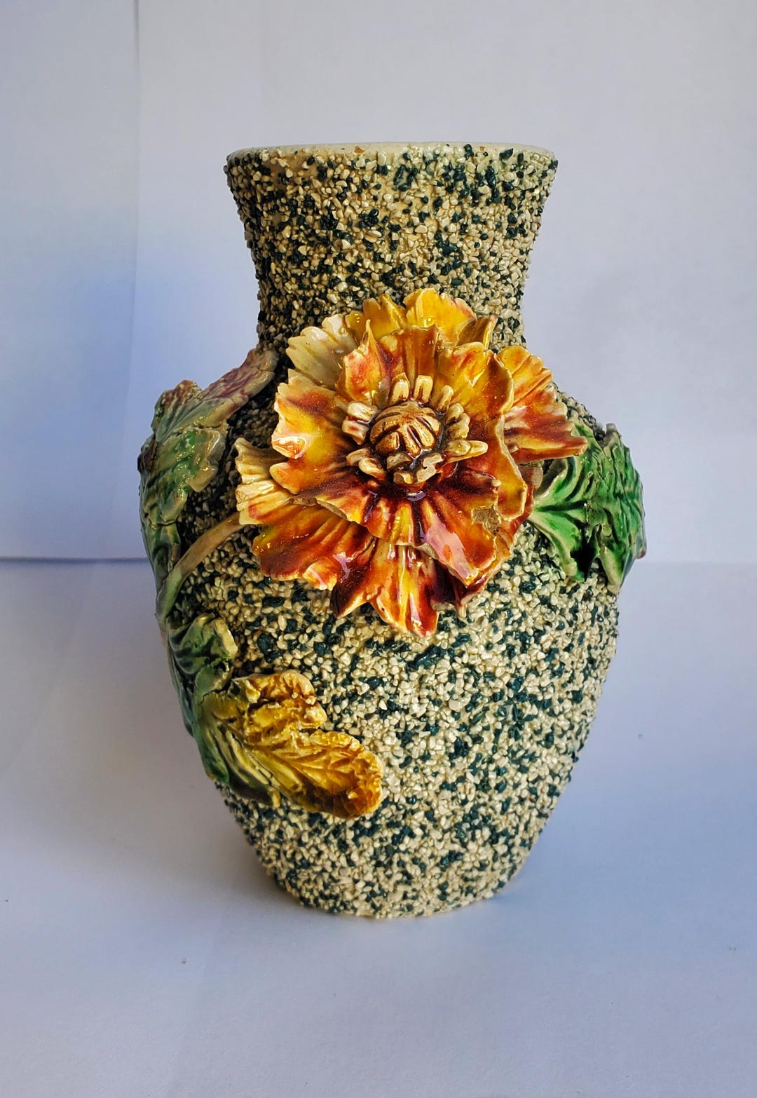 Barbotine Flower Vase - Etsy