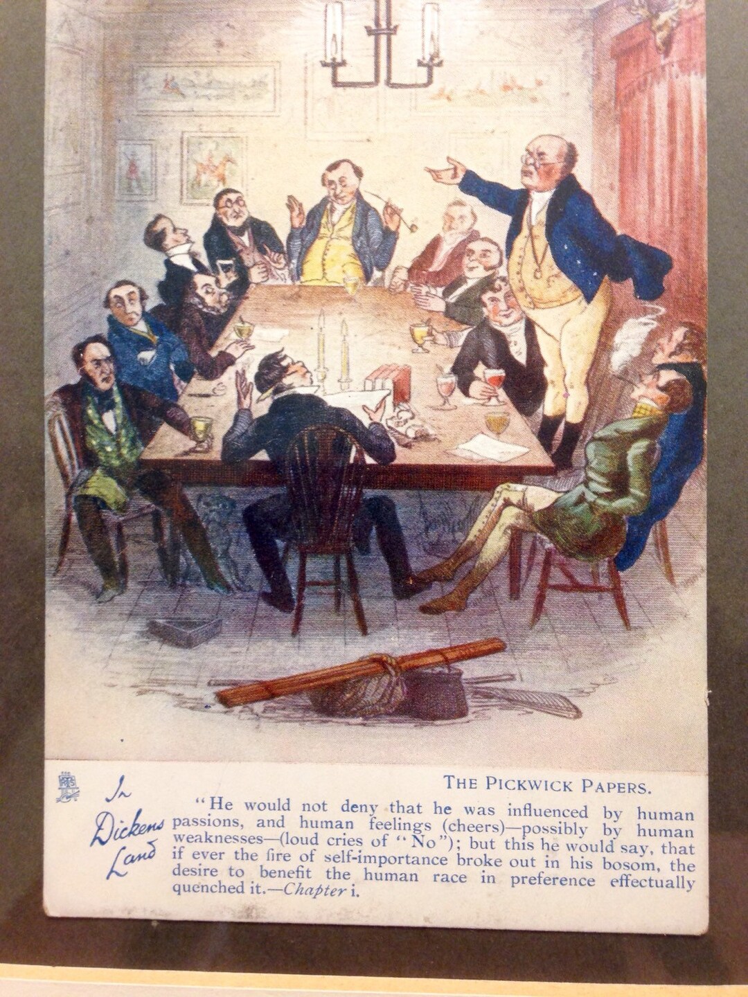 Set of Framed 'in Dickens Land' Postcards - Etsy