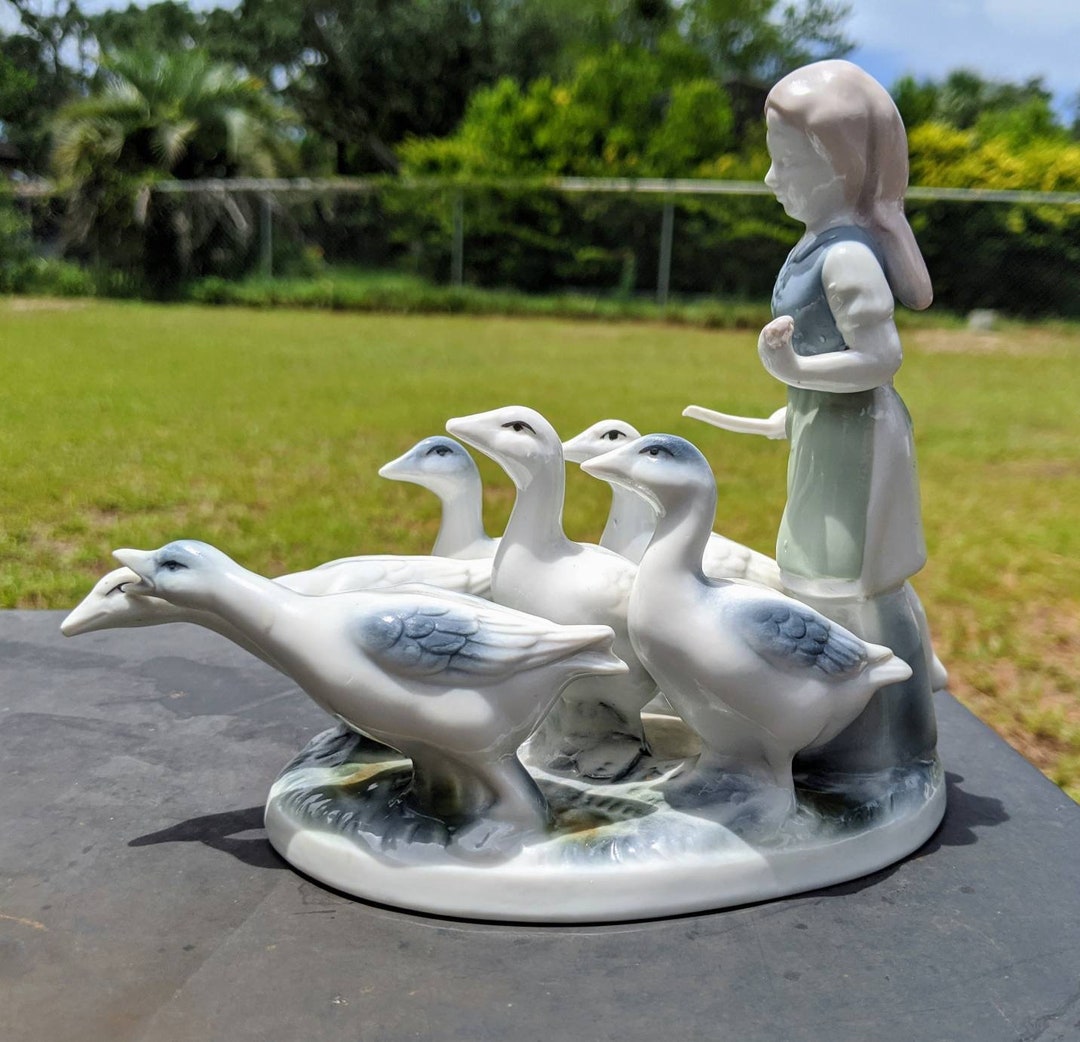 Gerald & Co. Shepardess With Geese - Etsy