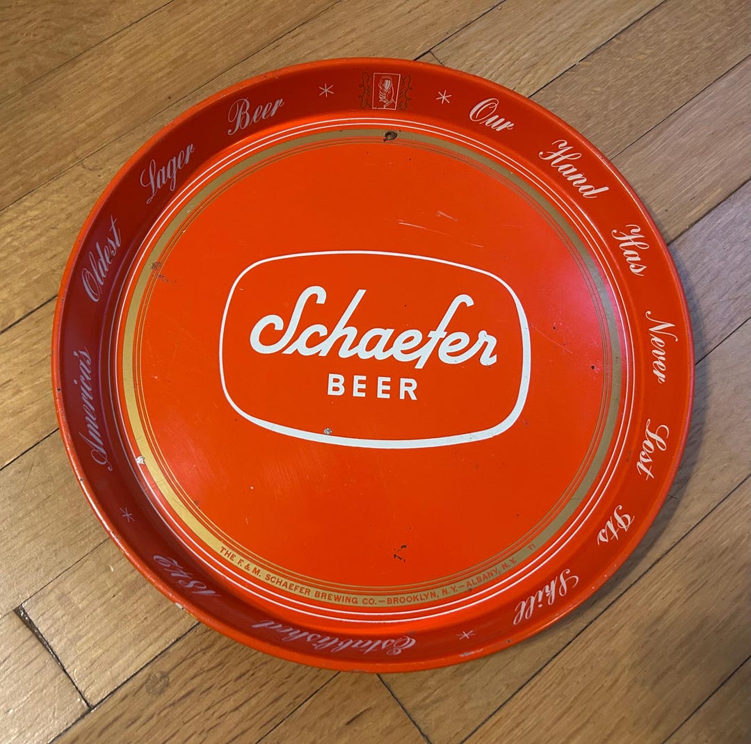 Vintage Schaefer Beer Tray - Etsy