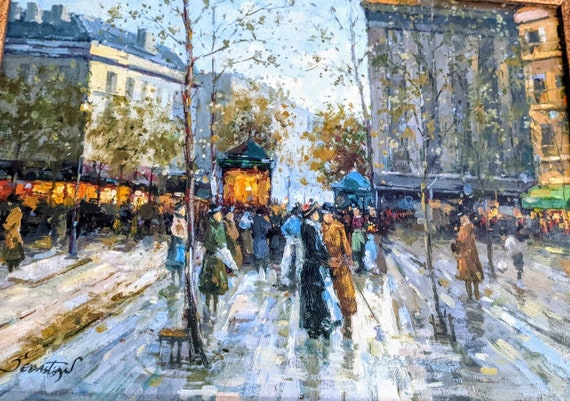 French Impressionist Painting by Sebastian - Etsy