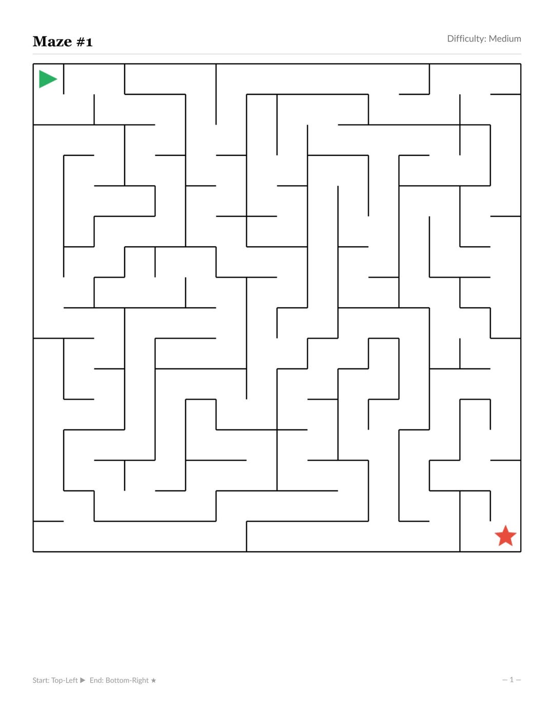 50 Easy Maze Puzzles for Kids, Activity Sheets, Digital Download (PDF ...