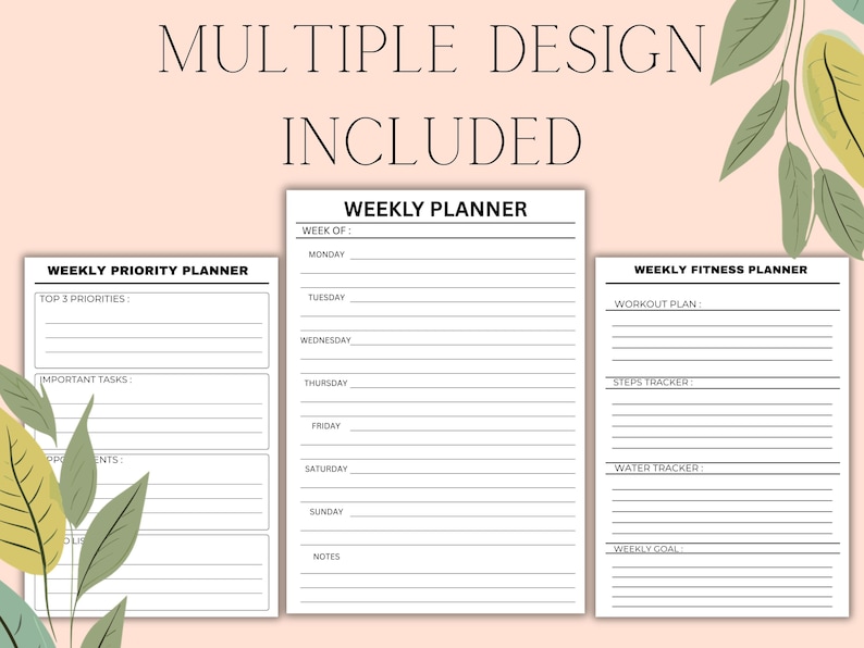 Ultimate Life Planner Printable Bundle | Journal | Goal, Habit, Daily ...