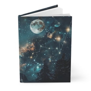 Constellations Fantasy Lined Journal Hardcover Mystical Fantasy ...